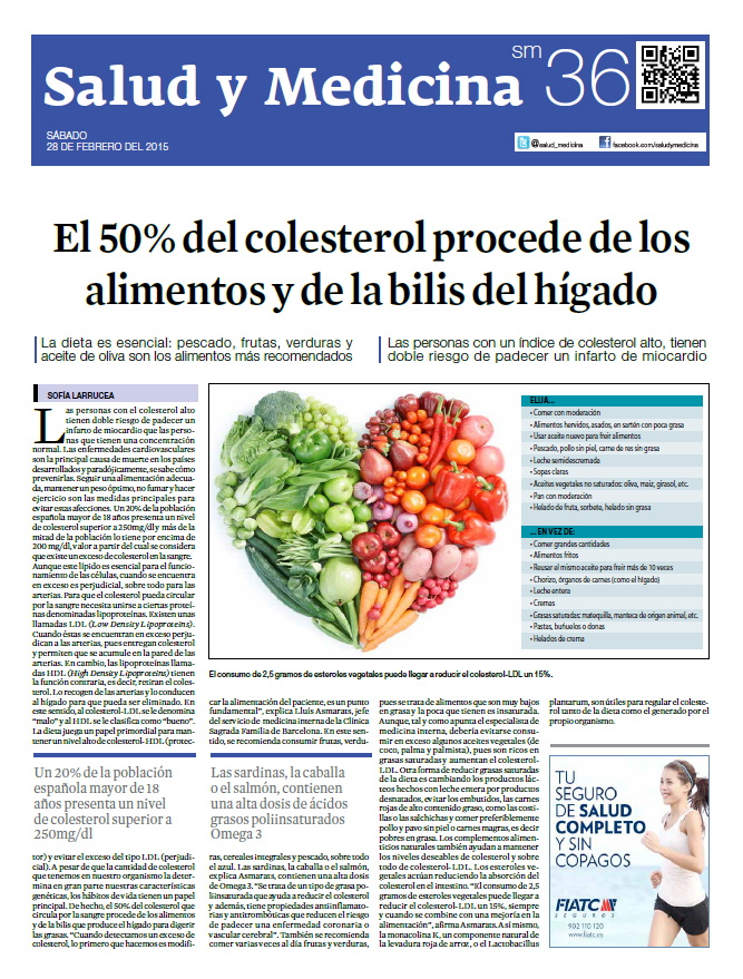 El periódico – Febrero 2015 – Salud y Medicina