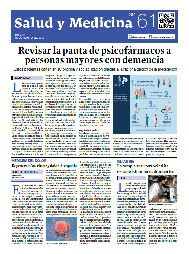 El Periódico – Agosto 2019 – Salud y Medicina